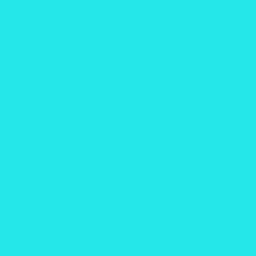HEX color #24E6EB, Color name: Bright Turquoise, RGB(36,230,235 ...